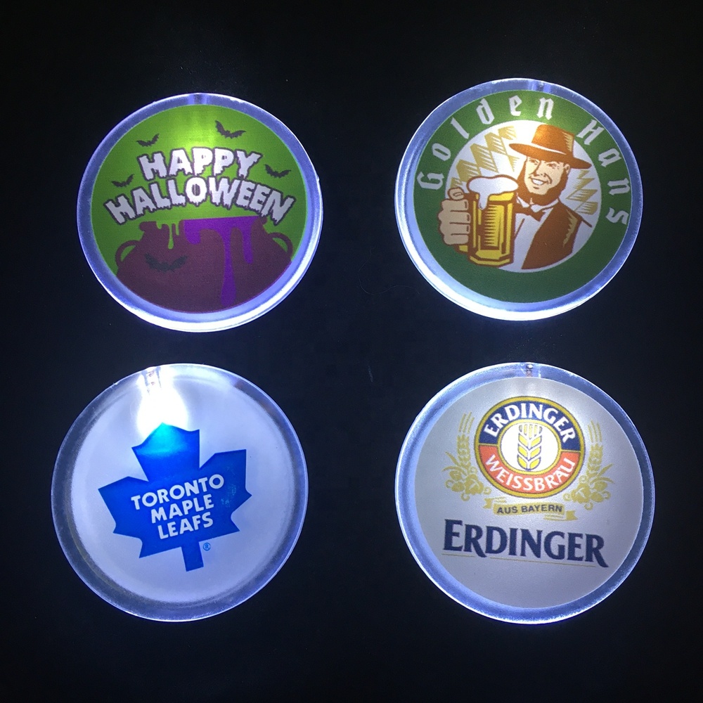 Wholesale Promotional Custom Print Light Up LED Badge Manufacturer and ...