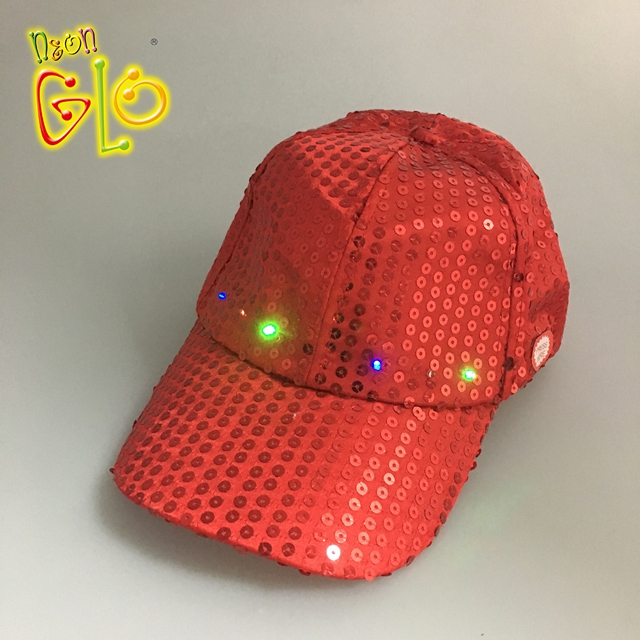 Wholesale Light Up Party Hat LED Sequin Baseball Cap Manufacturer and ...