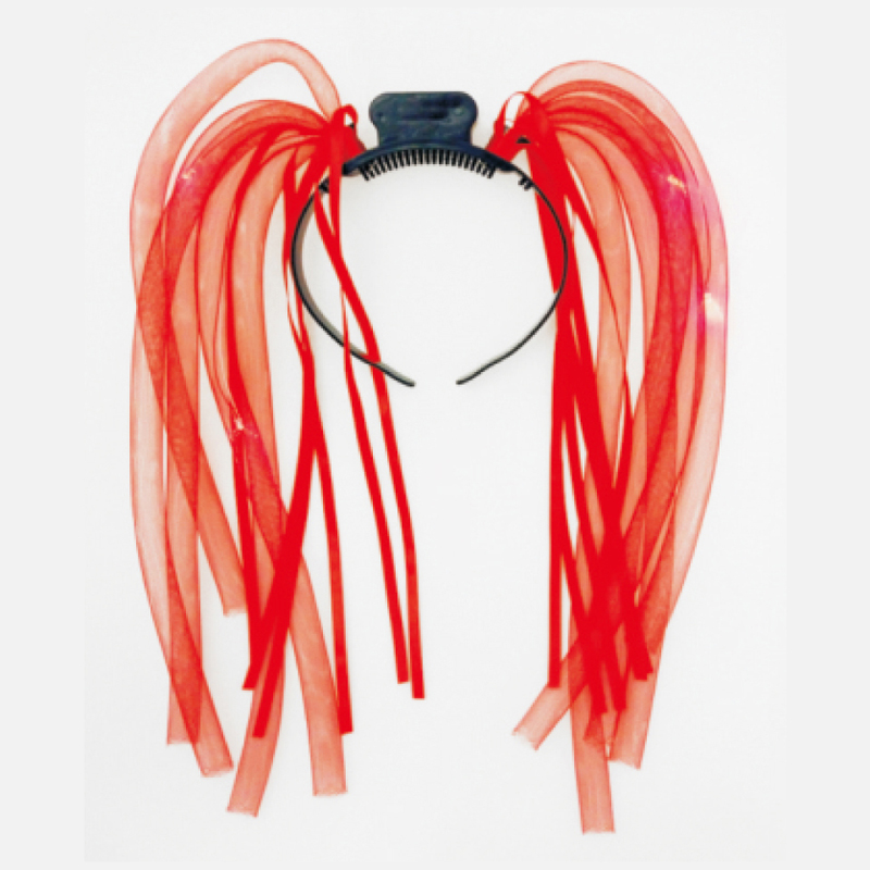 Wholesale Red halloween headband led noodle headband with pack ...