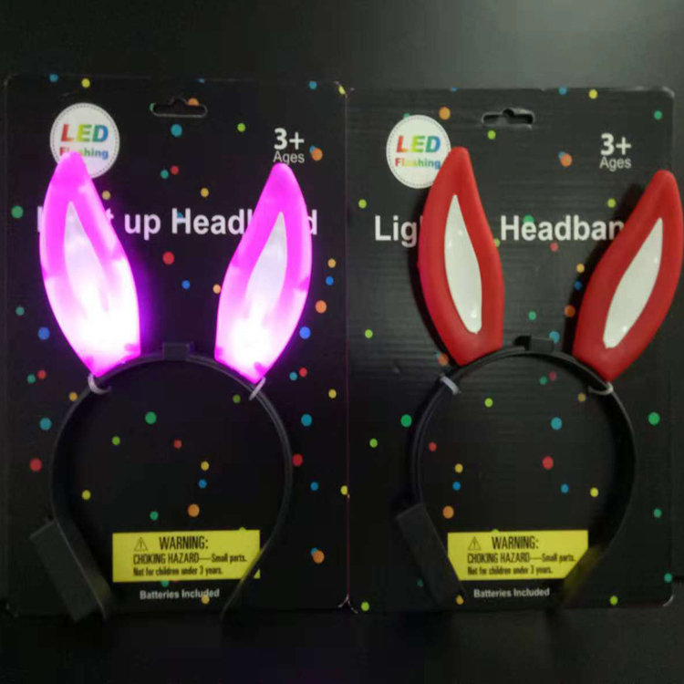 Wholesale Hot sell party supplies Light-Up Bunny Ears Bopper LED ear ...