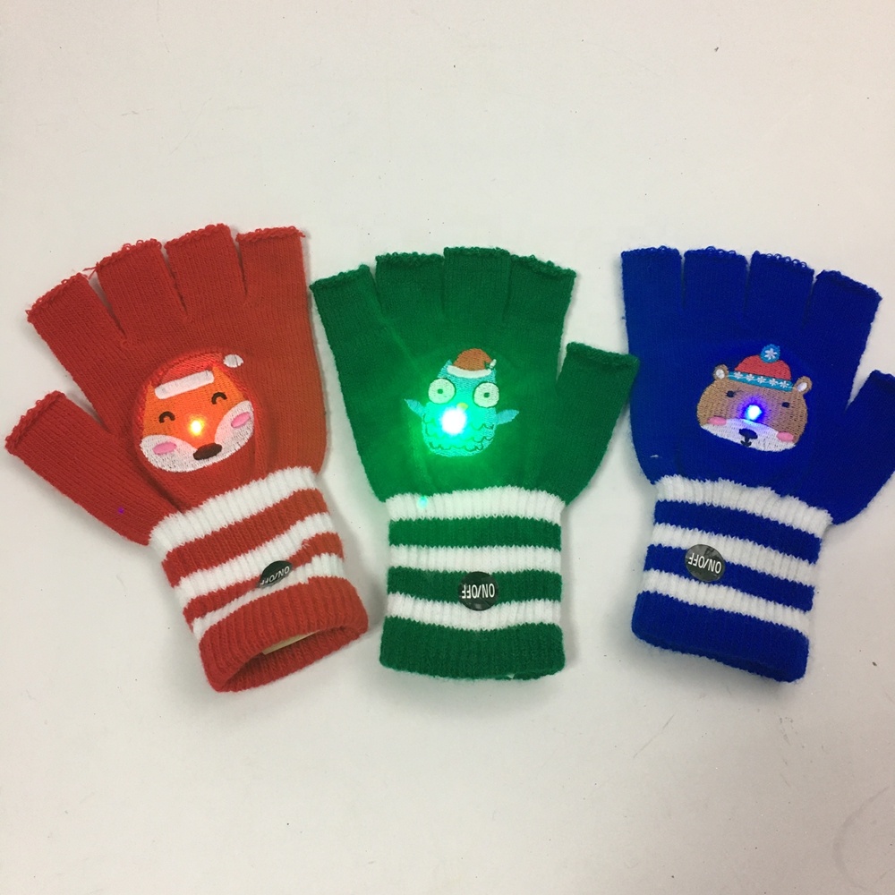 Wholesale Christmas Light Up Flashing Mitten LED Glove Manufacturer and ...